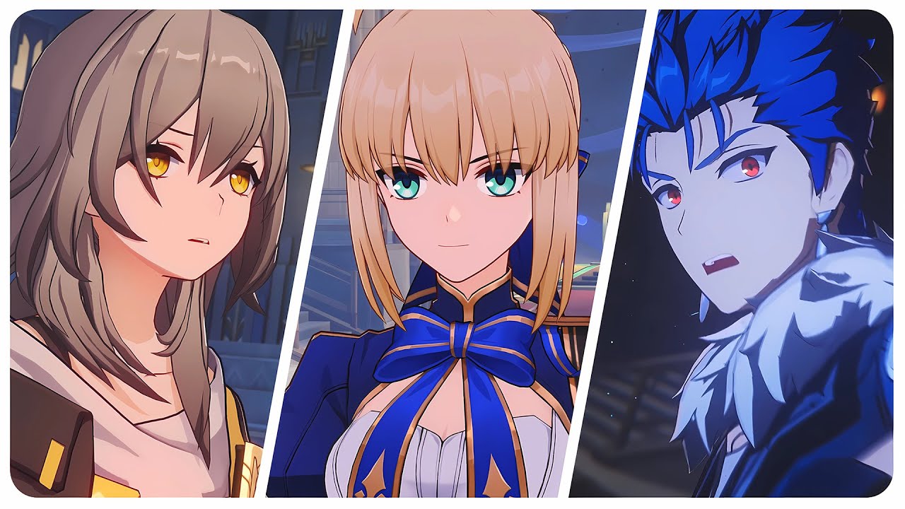 Saber Saves Trailblazer from Lancer (Cutscene) Fate Collab Story ...