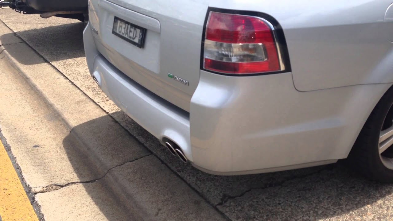 VE SS UTE Custom Exhaust - YouTube