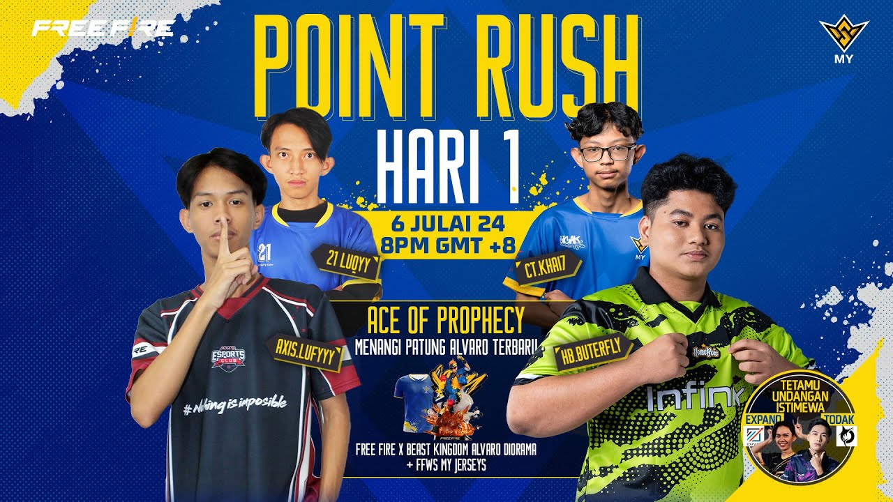 🔴 [BM] FFWS MY 2024 FALL Point Rush Hari Pertama - YouTube