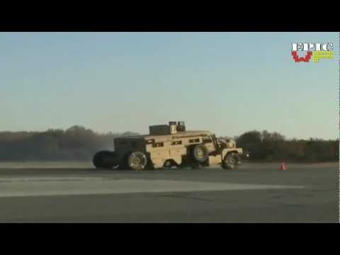EPIC FAIL - Military vehicle brake test at 60mph - YouTube