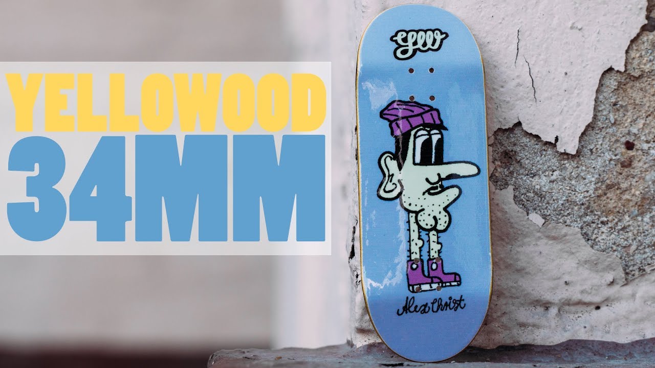 YELLOWOOD - Alex Christ Fingerboard PRO Deck 34mm - Product Blog - YouTube