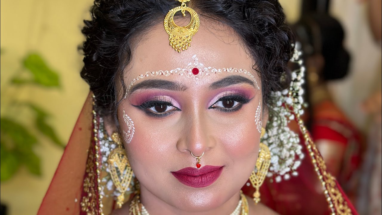 TRADITIONAL BENGALI BRIDE ANUSHREE || MAKEOVER DONE BY PAYEL DEBNATH ...