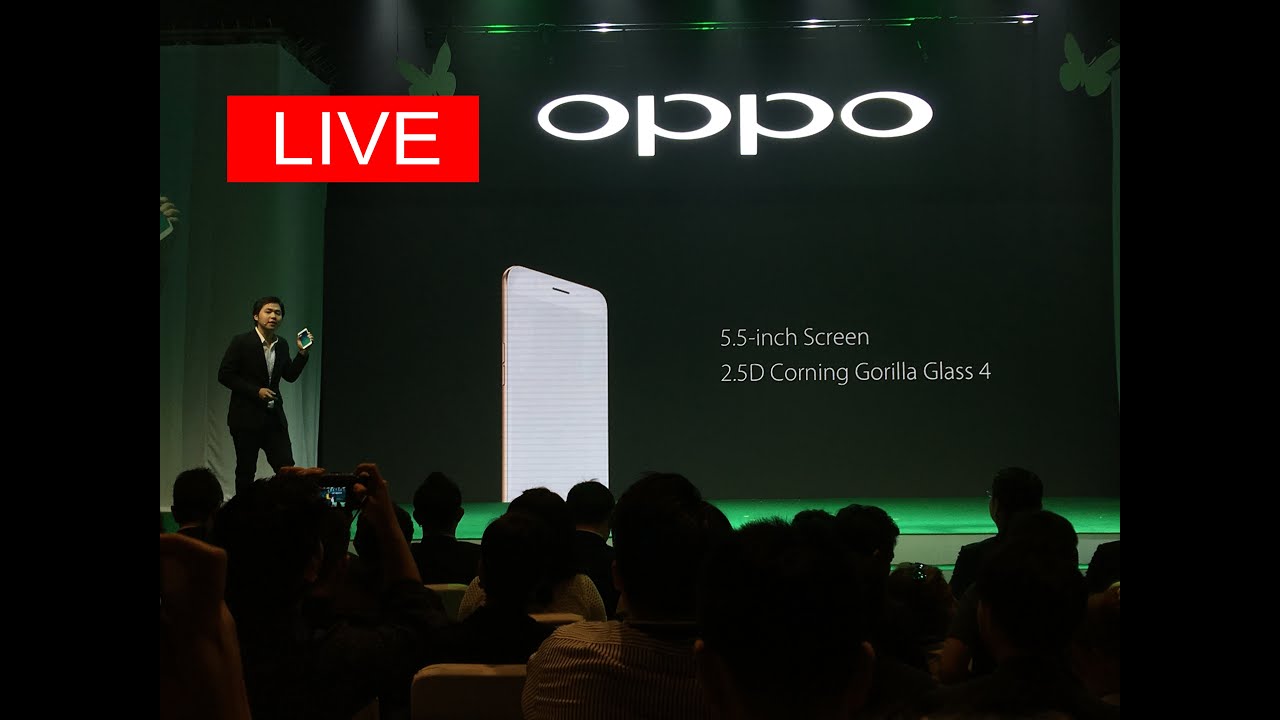 OPPO F1s Live Facebook by Siamphone - YouTube