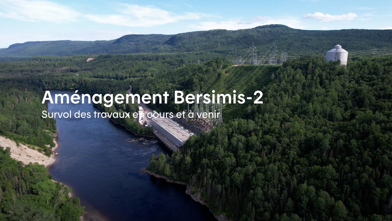 Aménagement Bersimis-2 : Survol des travaux en cours et à venir - YouTube