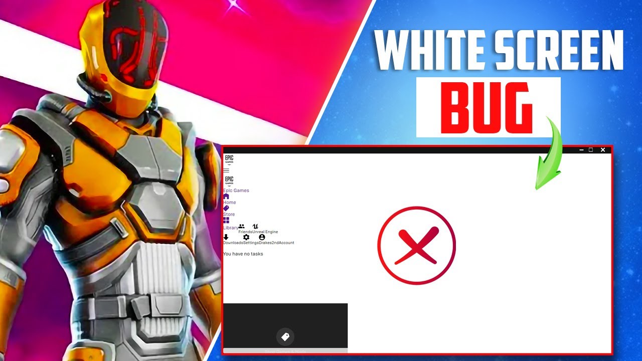 How to Fix Fortnite Epic Games Launcher White Screen Bug on Windows ...