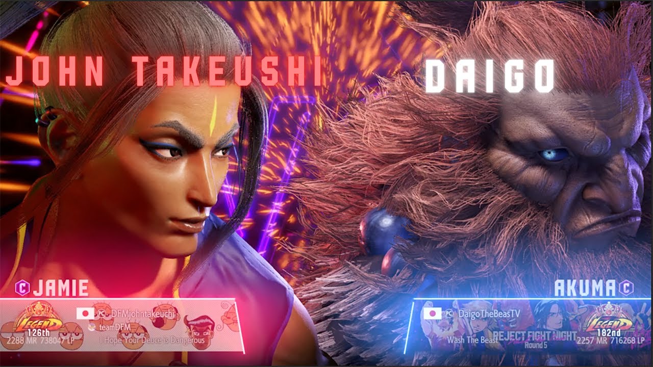🎮 SF6 JOHN TAKEUCHI (JAIME) vs DAIGO (AKUMA) High Level - YouTube