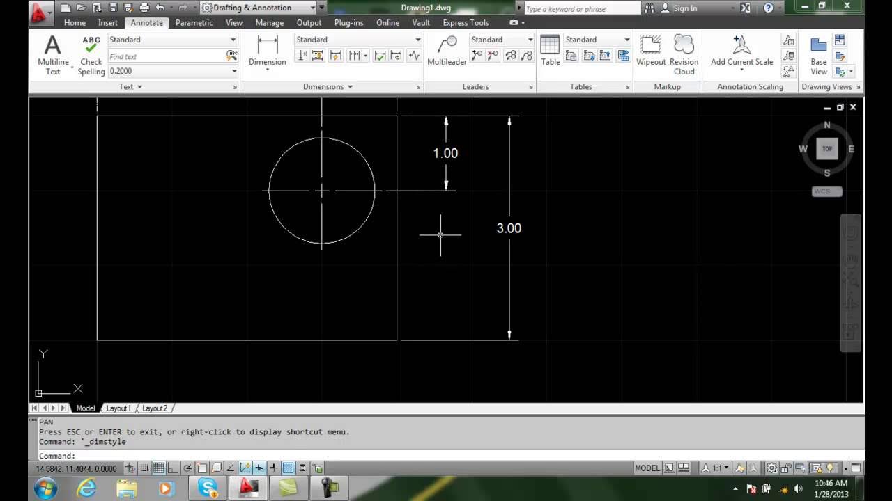 AutoCAD II 20-10 Overriding Dimension Style Existing Dimensions - YouTube