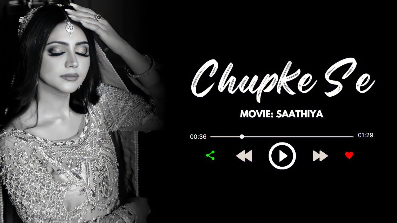 Chupke Se Cover | Saathiya ♥️ - YouTube