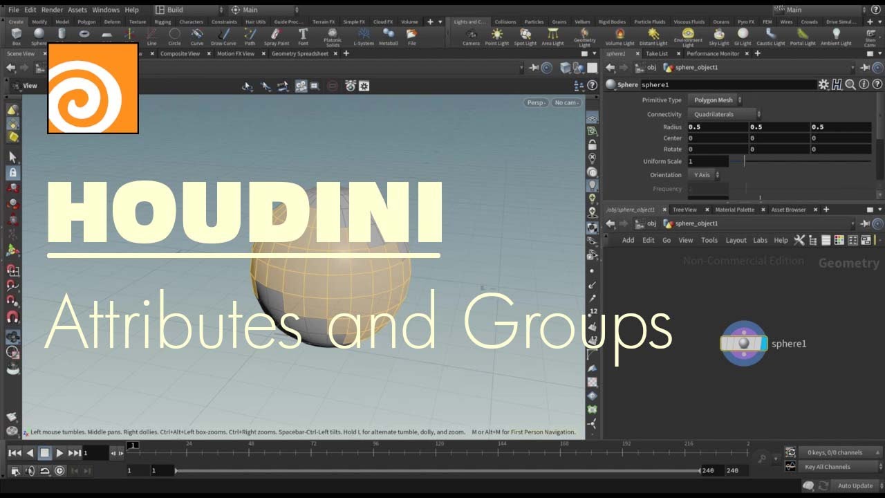 Houdini Basics 2: Attributes, Spreadsheet and Groups - YouTube