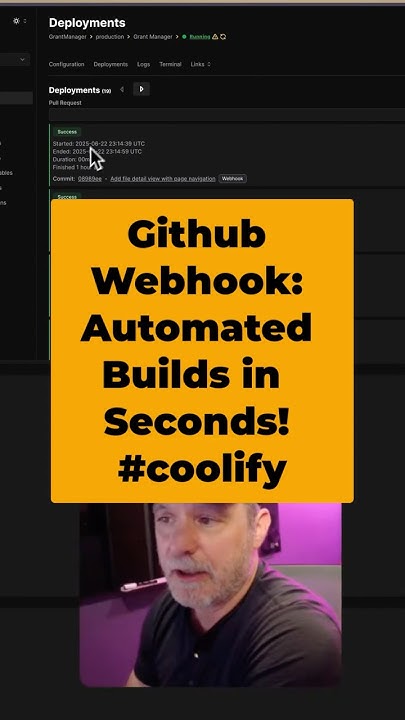 GitHub Webhook: Automated Builds in Seconds in Coolify #coolify #selfhosting - YouTube