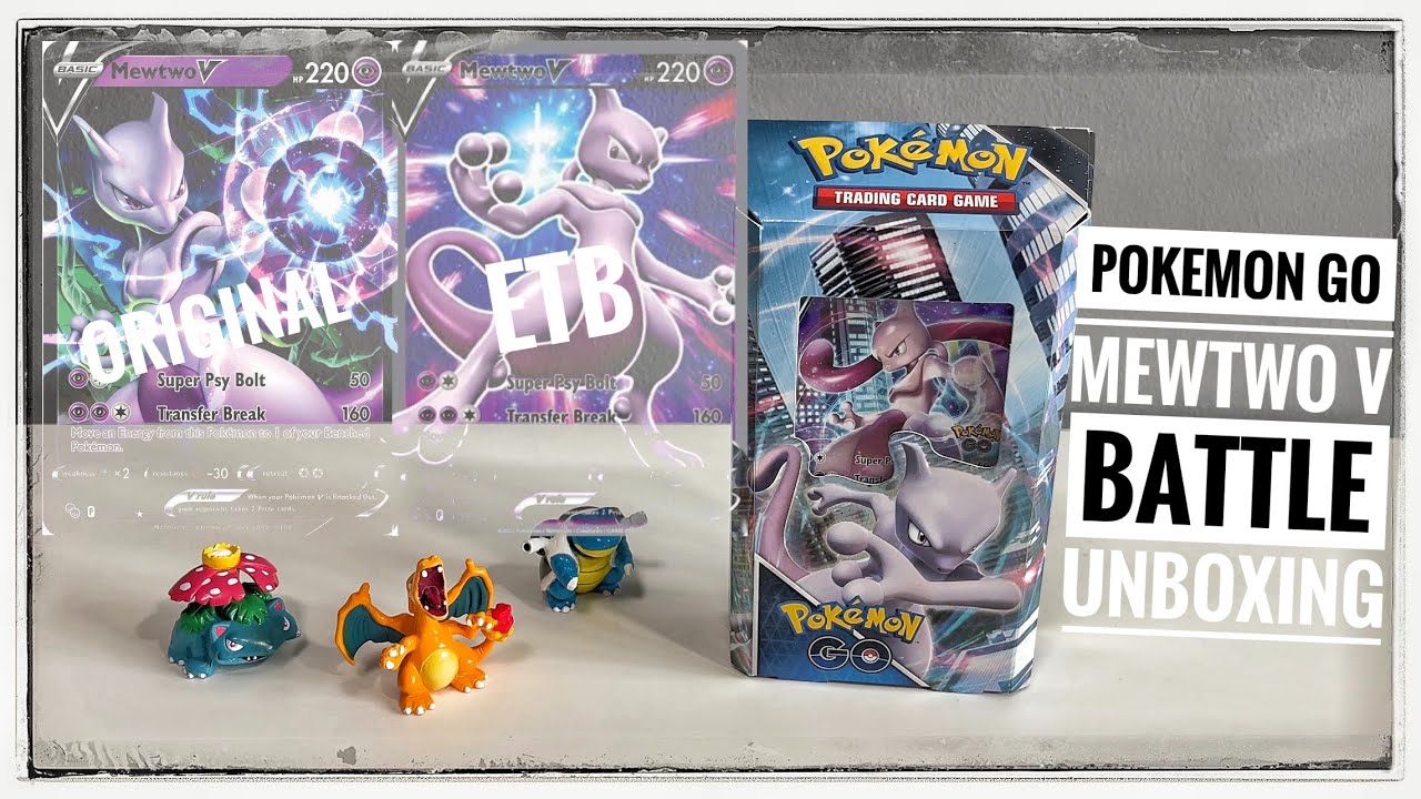 Pokemon Go: Mewtwo V Battle Deck Unboxing - YouTube