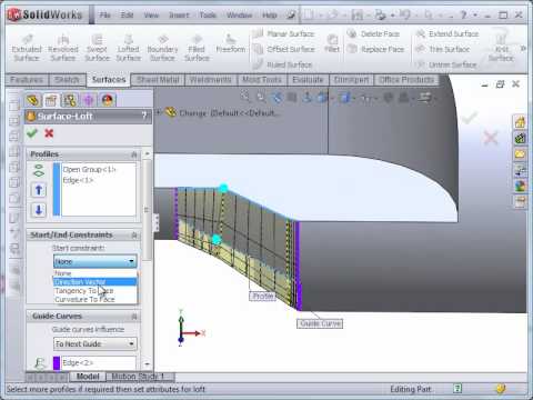 Loft solidworks - YouTube