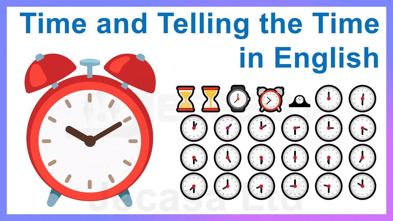 Emoji Meanings Part 28 - Time and Telling the Time in English | English ...