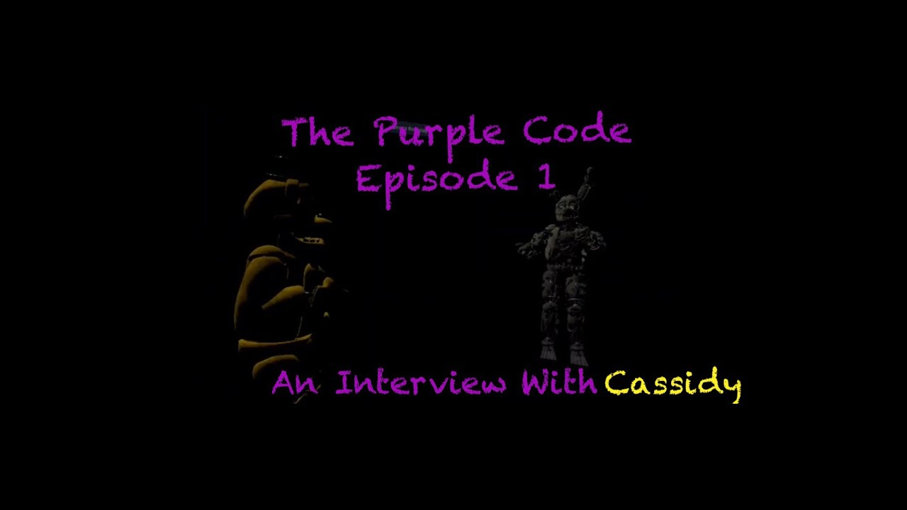 The Purple Code: Episode 1 - An Interview with Cassidy - YouTube
