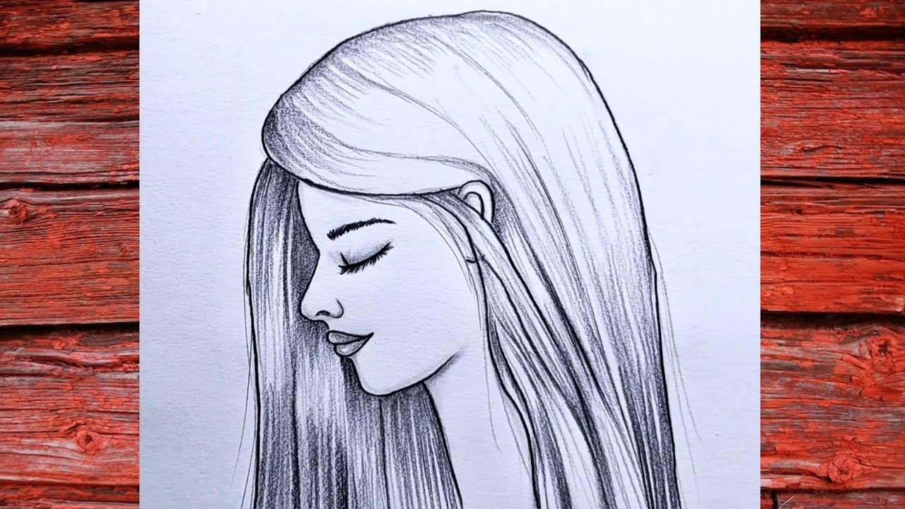 How to draw a girl/ Pencil drawing tutorials for beginners/ Drawings ...