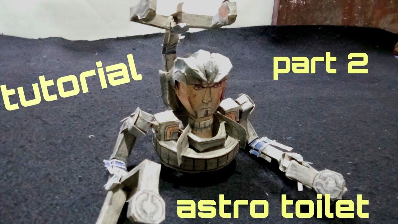 detainer astro toilet papercraft tutorial 😉👍😎 - YouTube