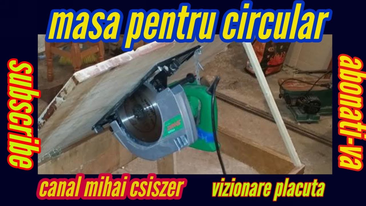 masa pentru circular/how to make a circular table - YouTube
