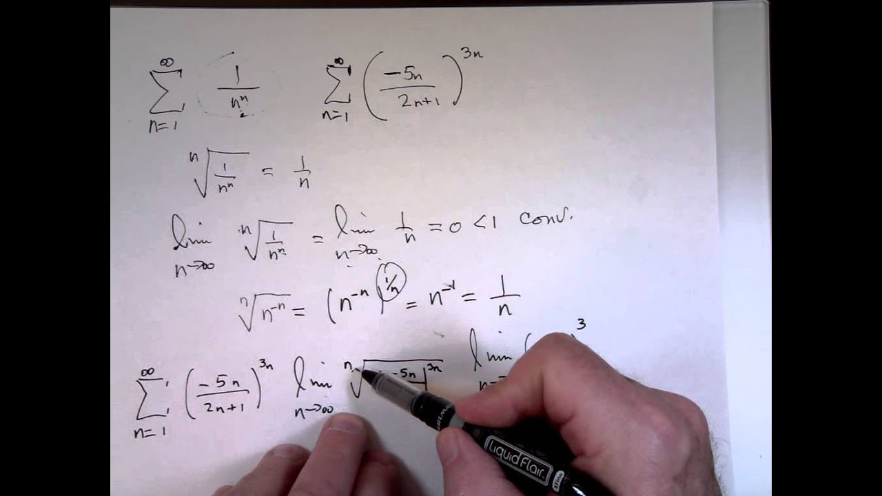 Calculus 2 Ratio & Root Tests Part 2 - YouTube