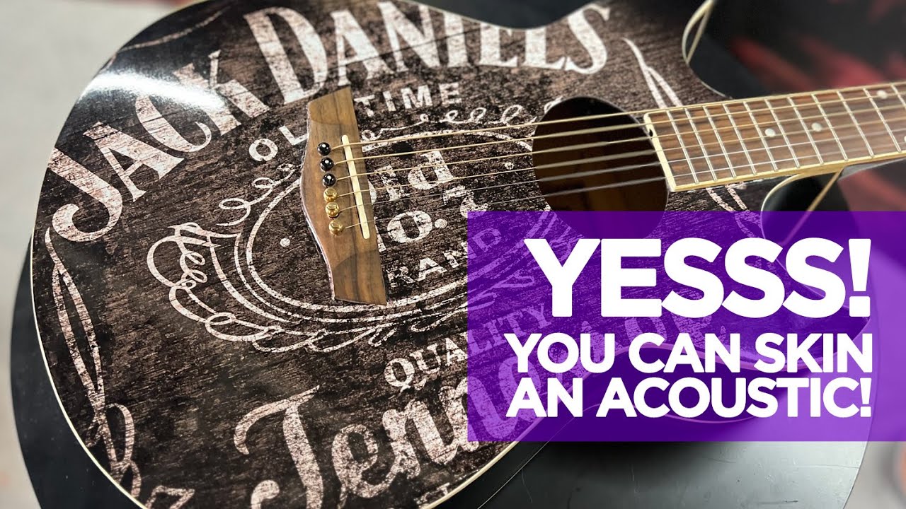 Skinning An Acoustic Guitar - Full Video || INZANE SKINS - YouTube