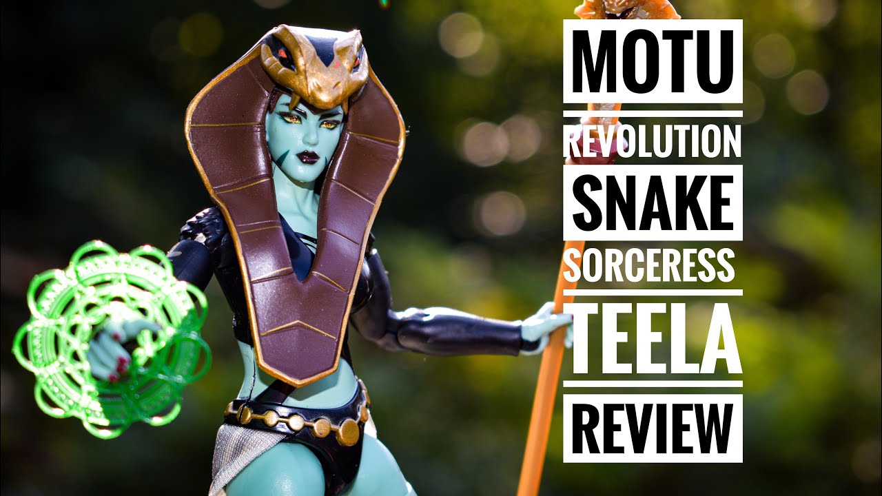 MOTU Revolution Snake Sorceress Teela Review - YouTube