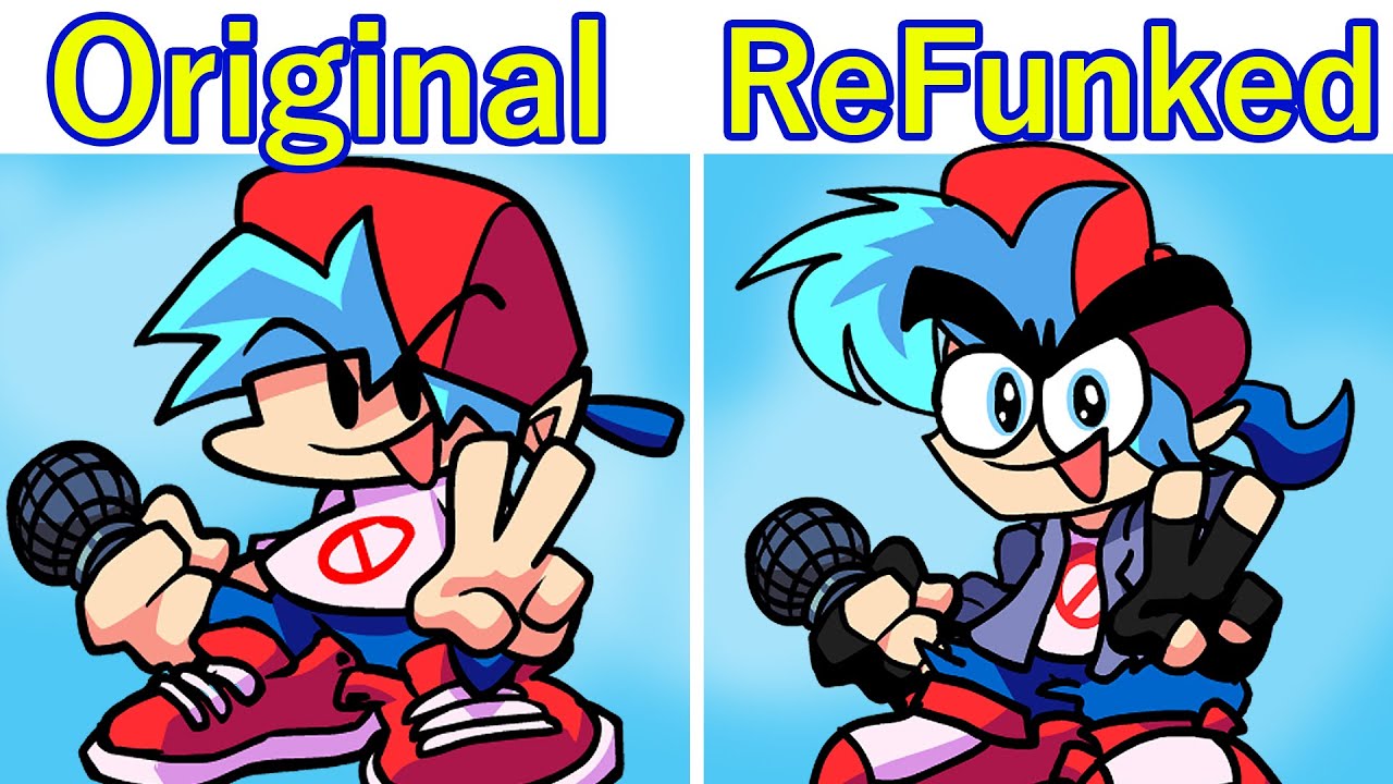Friday Night Funkin' - Original VS ReFunked (Week 1 Demo) FNF Mod - YouTube