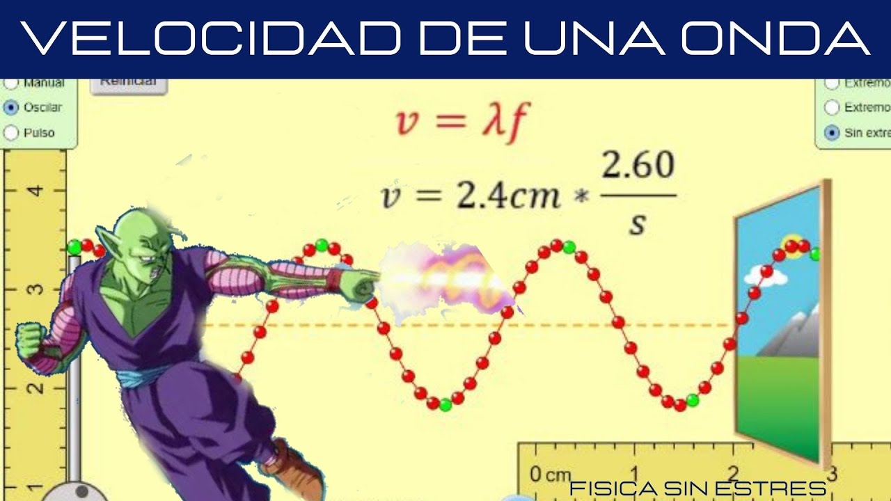 Velocidad de una onda// frecuencia/longitud de onda// PHET Wave Speed ...