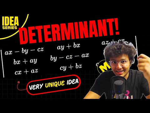 JEE Advanced Problem-3 Determinant | ACTUAL Problem Solving | IDEA ...
