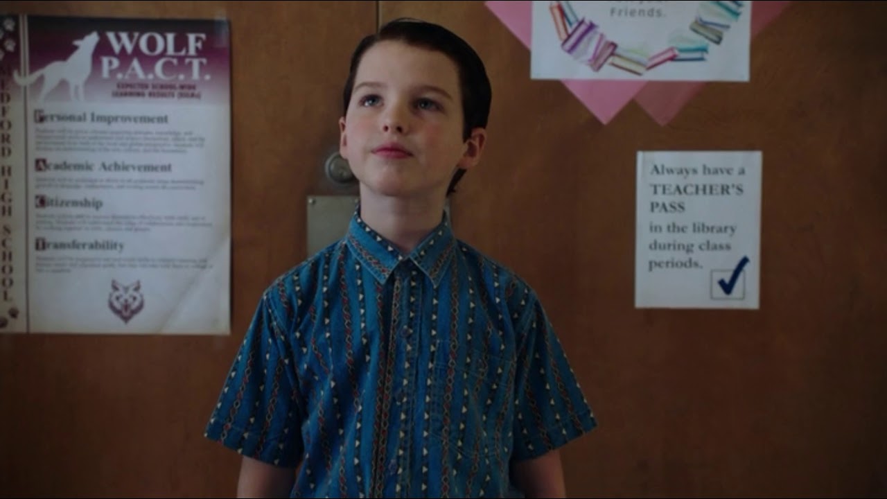 Young Sheldon' Description of a library [Funny] - YouTube