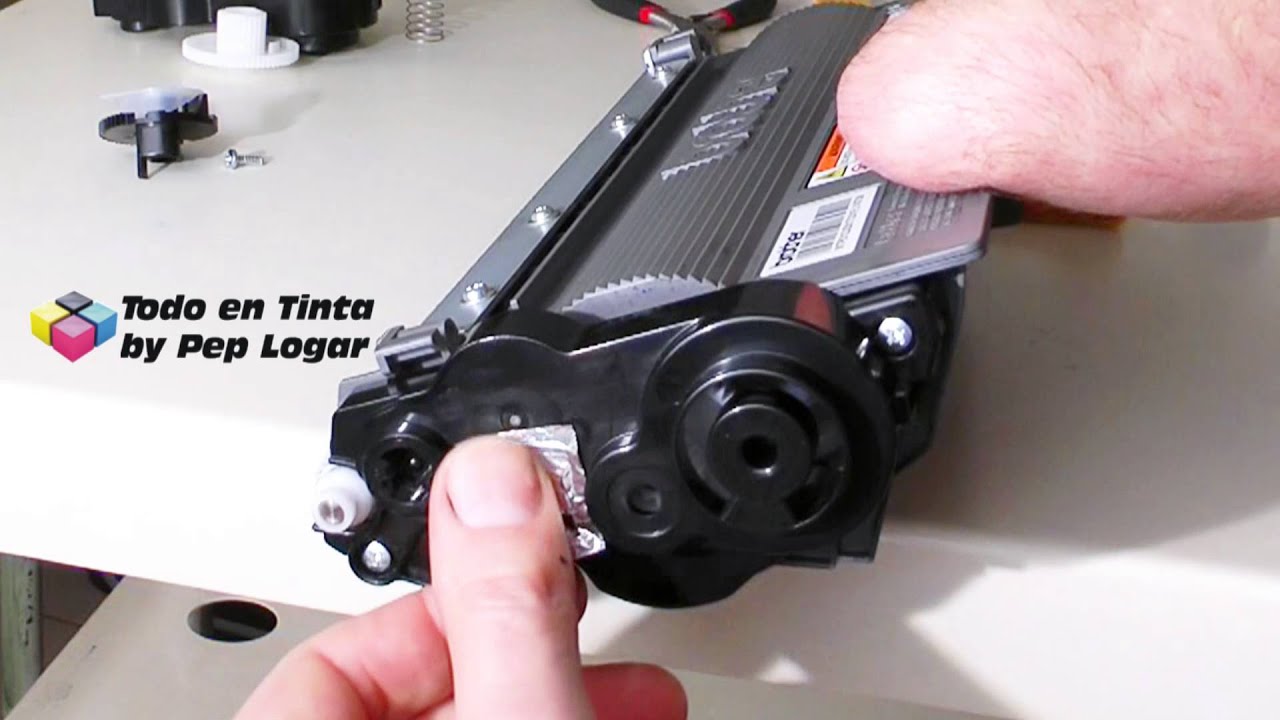 Brother TN-3330 TN-3380 tapar sensores de tóner - YouTube