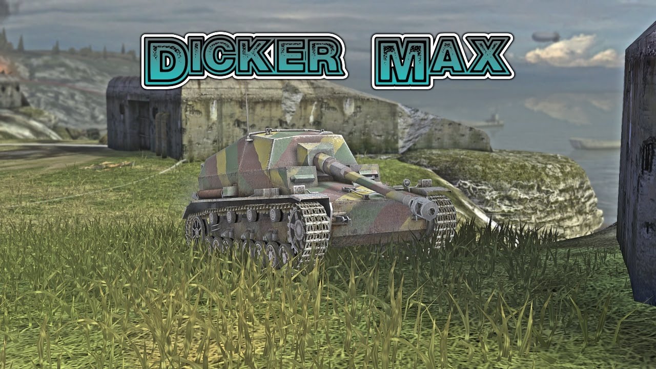 World of Tanks Blitz Replay: Dicker Max Realistic Mode - YouTube