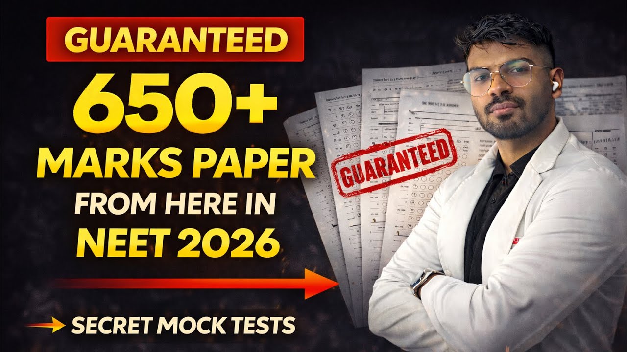 Guaranteed 650+ marks paper will come from here in NEET 2026 (like last ...