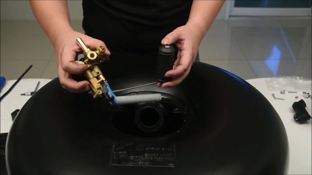 How to install multivalve on LPG toroidal tank - YouTube