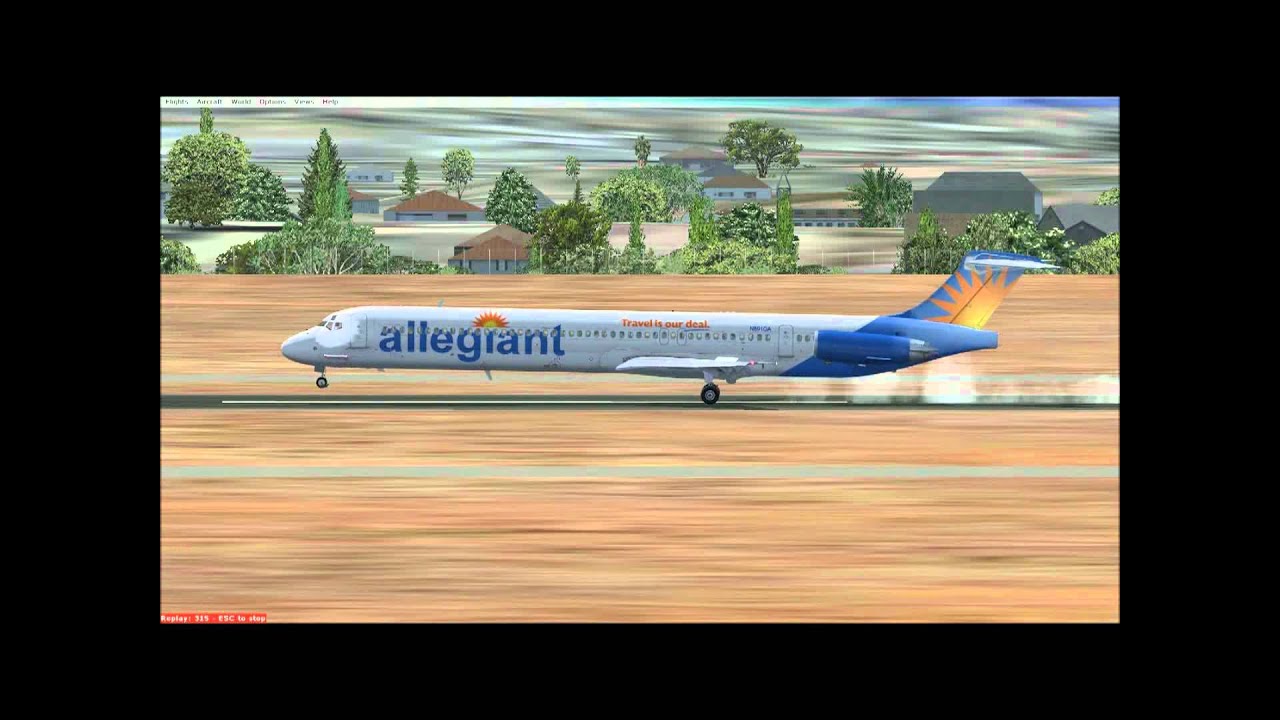 FSX CLS MD-80 allegiant - YouTube