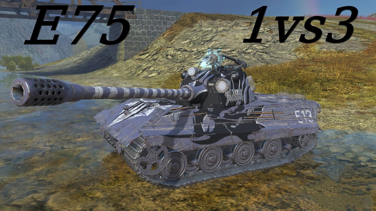 E75 in action 1vs3 part 2 WOT B - YouTube