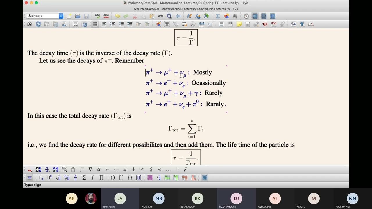 Lecture 8 # Griffith Particle Physics # Decay Rates # Rutherford ...
