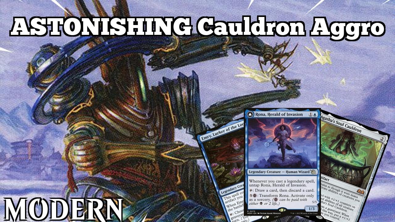 ASTONISHING Cauldron Aggro | Patchwork Cauldron | Modern | MTGO - YouTube