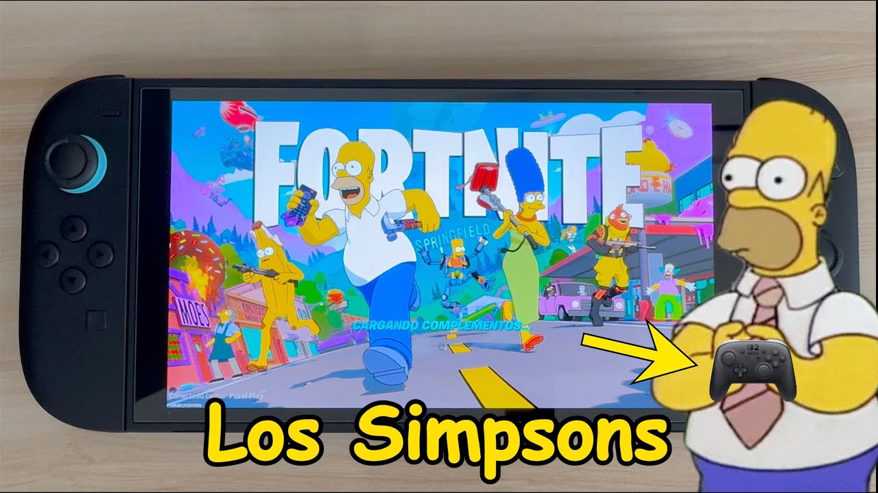 Cómo es jugar la temporada de los Simpsons de Fortnite en Switch 2 ...