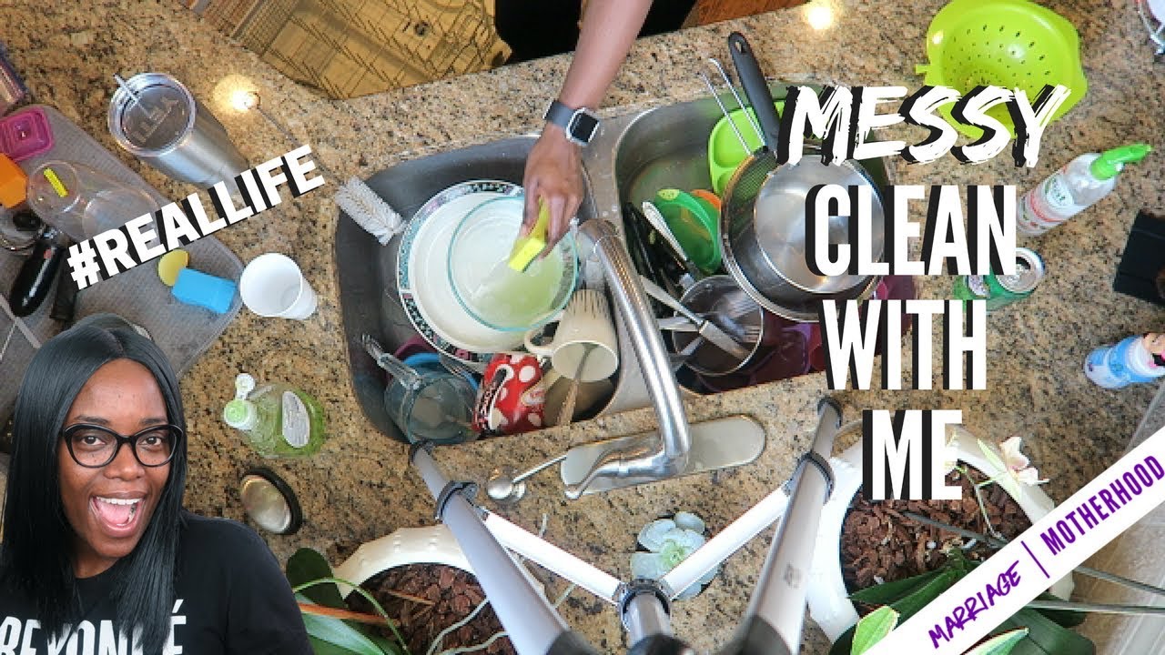 Cleaning Motivation 2018 | CLEAN WITH ME | Real life mess! - YouTube