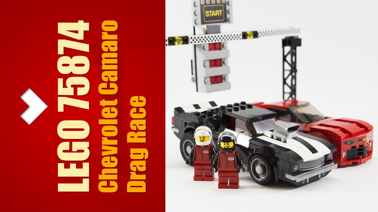 LEGO Speed Champions 75874 Chevrolet Camaro Drag Race - Speed Build ...