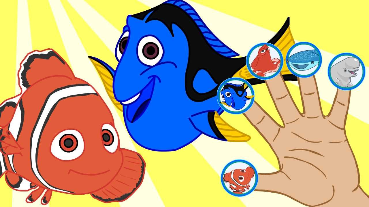 🐟 FINDING DORY 🐟 Finger Family song | Nursery Rhymes - YouTube