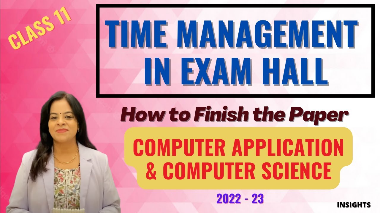 11th std Computer Science & Computer Application-Time Management in ...