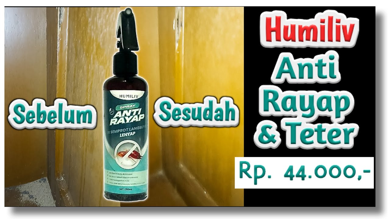 HUMILIV SPRAY ANTI RAYAP DAN TETER - YouTube