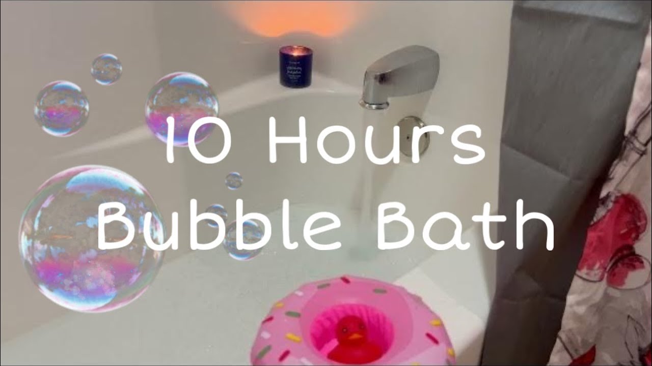 10 Hours Bubble Bathtub Filling Sound | Relaxing ASMR Water Sounds for ...