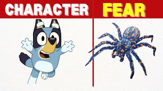 BLUEY CHARACTERS BIGGEST FEARS || bluey Quiz | Doovi