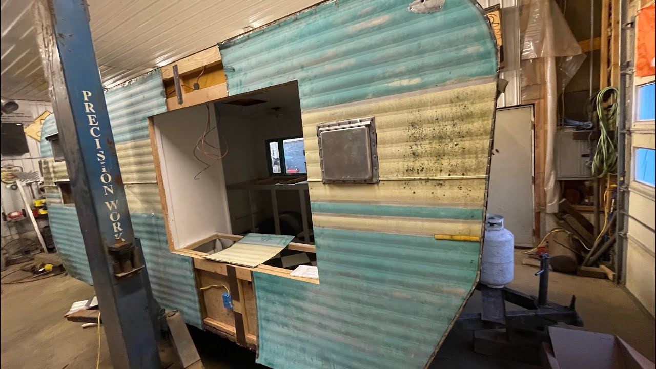 Can I reproduce the vintage camper siding for the food trailer? - YouTube