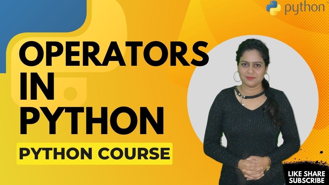 Operators In Python Programming Python Basic Tutorial Youtube 4481