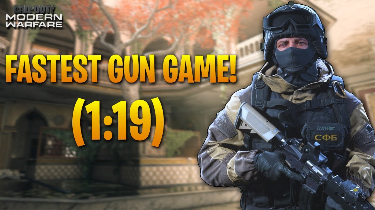 FASTEST GUN GAME EVER! | (1:19) *WORLD RECORD* (Modern Warfare Gameplay ...