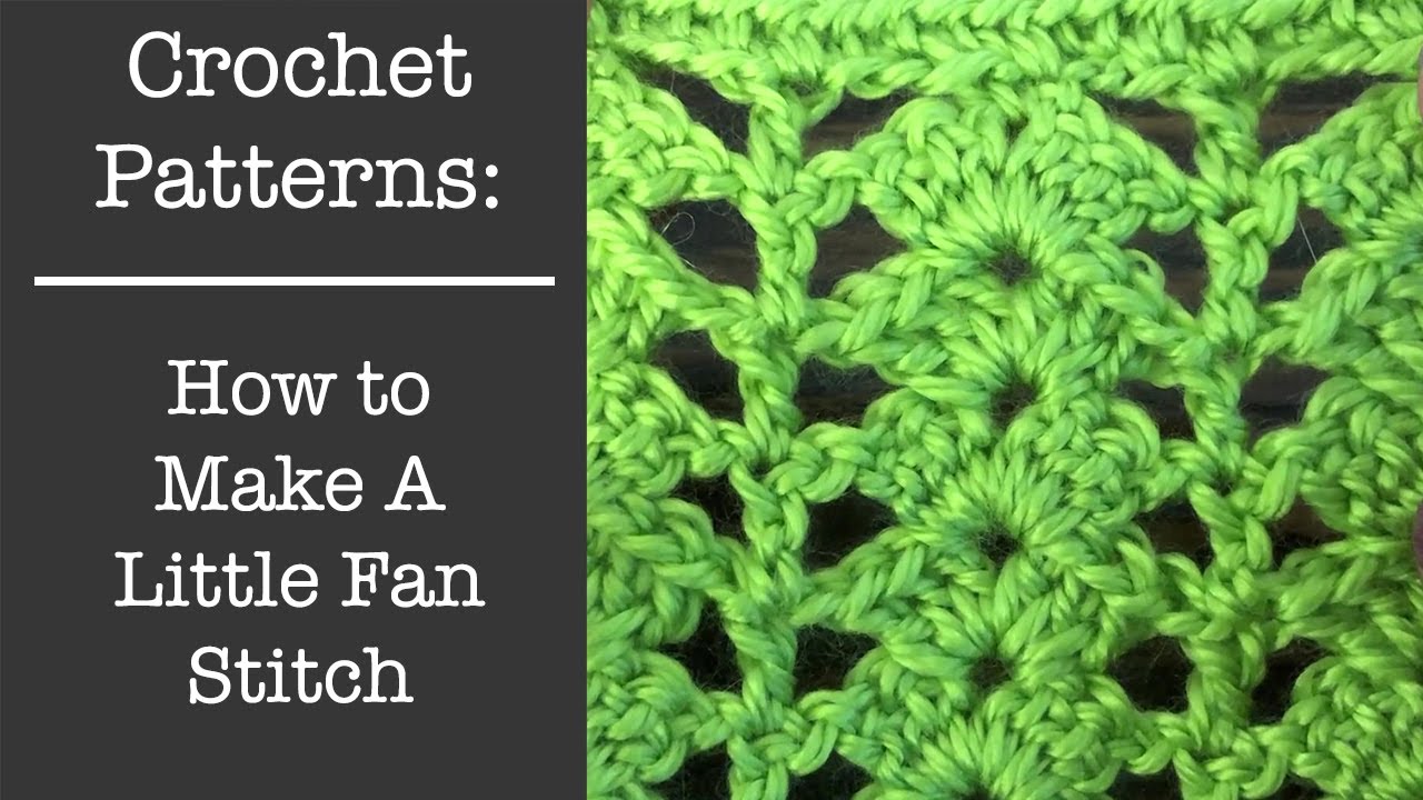 How to Make a Little Fan Crochet Pattern - YouTube