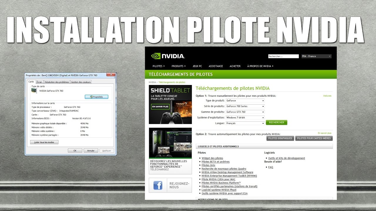 Comment installer un pilote graphique Nvidia (Vidéo plus récente en description) - YouTube