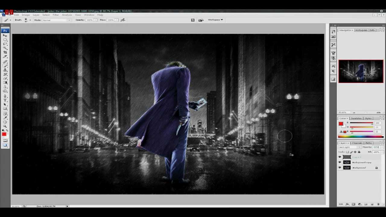 Photoshop Apply Rain Effect Tutorial HD - YouTube